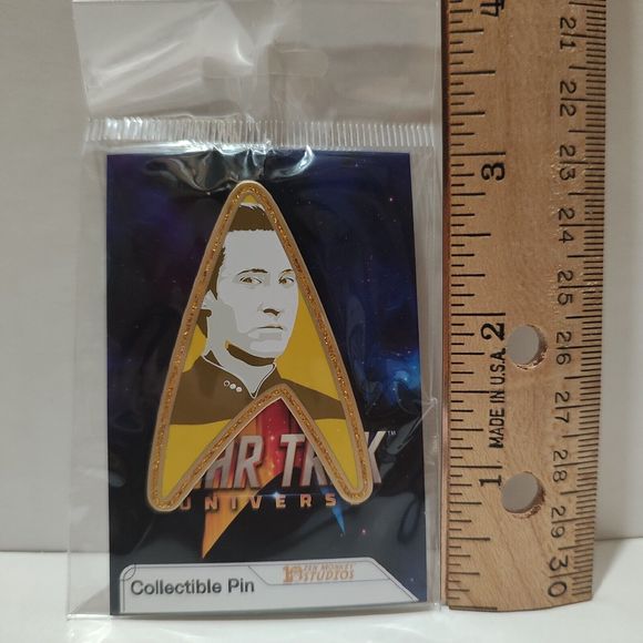 Star Trek | Jewelry | Star Trek Commander Datas Delta Enamel Pin ...